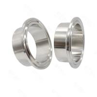 China Stainless Steel 304 316 SMS Tri Clover Ferrule/Nipple Silver Clamp Connection Design for sale