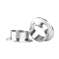 China Stainless Steel 304 316 SMS Tri Clover Ferrule/Nipple Silver Clamp Connection Design for sale