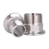 China Sanitary Stainless Steel SS304/SS316L Tri Clamp Hex Nipple Thread Ferrule for sale