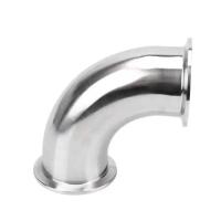 China Stainless Steel Press Fitting 90 Degree Bend Clamped Pipe Elbows 3A DIN for sale