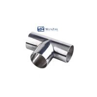 China 1/4''-4.0'' Size Sanitary Welding Tee Connector Pipe for Industrial SS304/316 Material for sale