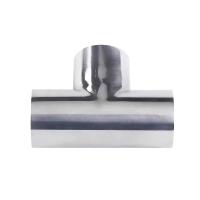 China 1/4''-4.0'' Size Sanitary Welding Tee Connector Pipe for Industrial SS304/316 Material for sale