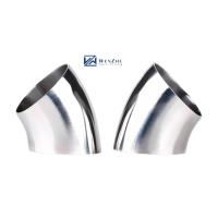 China Sanitary Welding Connection Forged SS304 316L 45 Degree Elbow for Oil Water Gas Milk for sale