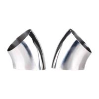 China Sanitary Welding Connection Forged SS304 316L 45 Degree Elbow for Oil Water Gas Milk for sale