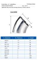 China Sanitary Welding Connection Forged SS304 316L 45 Degree Elbow for Oil Water Gas Milk for sale