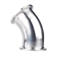 China 304 316 Stainless Steel 45 Degree Quick Mounting Elbow Sanitary Clamp Elbow 3A DIN for sale