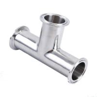 China Oil Water Gas 3A DIN Cylindrical Head Code SS316L 304 Sanitary Standard Clamp Tee 1/4''-6 for sale