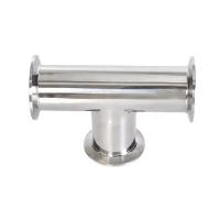 China Oil Water Gas 3A DIN Cylindrical Head Code SS316L 304 Sanitary Standard Clamp Tee 1/4''-6 for sale