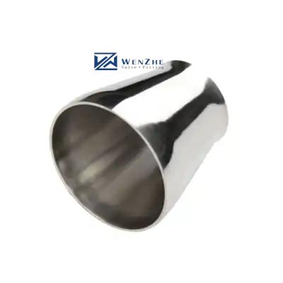 China Stainless Steel Forged 3A DIN Reducing Sanitary Mirror Welded Reducer 304 316 Transition for sale