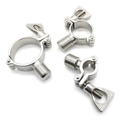 China Square Head Male Thread Pipe Support Clamp with Quick Connection Standard Winged Design for sale