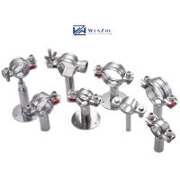China Full 304 Round Pipe Holder Hanger Clamp for Stainless Steel 201 304 316 Sanitary Tubes for sale