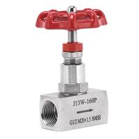 China Silver 304 316 Stainless Steel J13W-160P Needle Valve Internal Thread Needle Valve for sale