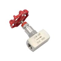 China Silver 304 316 Stainless Steel J13W-160P Needle Valve Internal Thread Needle Valve for sale