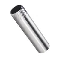 China 304 Stainless Steel Pipe Fitting Weld Nipple Coupling Connector for Water Oil Air Silver for sale