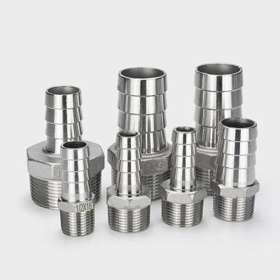 China 201 304 Stainless Steel Casting Thread Hex Nipple for Leather Pipe Joint Fitting for sale
