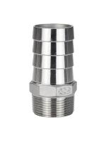 China 201 304 Stainless Steel Casting Thread Hex Nipple for Leather Pipe Joint Fitting for sale