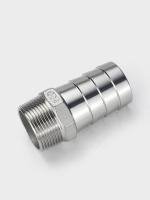 China 201 304 Stainless Steel Casting Thread Hex Nipple for Leather Pipe Joint Fitting for sale