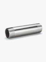 China Hexagon Head Code Stainless Steel Pipe Fittings Double Male Threaded Nipple Cast Pipe for sale