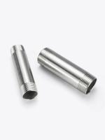 China Hexagon Head Code Stainless Steel Pipe Fittings Double Male Threaded Nipple Cast Pipe for sale