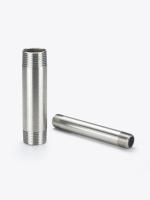 China Hexagon Head Code Stainless Steel Pipe Fittings Double Male Threaded Nipple Cast Pipe for sale