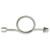 China SS304 316 316L Round Ring 6000 PSI 1/2 NPT BSPT Swivel Pressure Gauge Snubber Syphon Tube for sale