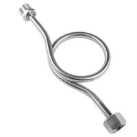 China SS304 316 316L Round Ring 6000 PSI 1/2 NPT BSPT Swivel Pressure Gauge Snubber Syphon Tube for sale