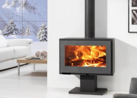 European Style Indoor Freestanding Steel Stove Wood Burning Fireplace