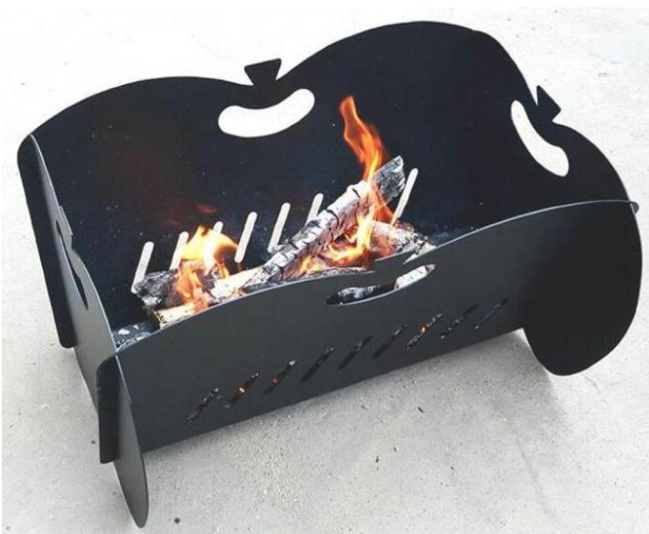 Portable Outdoor Camping Collapsible Rack BBQ Metal Charcoal Barbecue Grill
