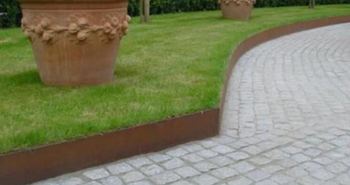 Rusty Corten Garden Lawn Edging Metal Border Edge For Garden Landscraping
