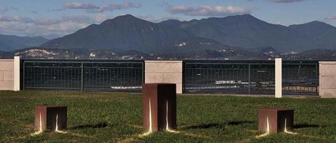 Laser Cutting Art Decoration Led Lighting Corten Steel Rusty Bollard Light