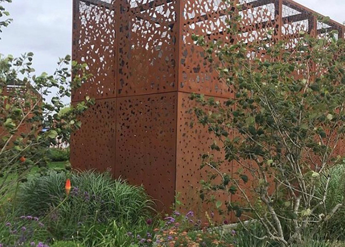 Exterior Wall Clad Facade Panels Corten Steel Screen