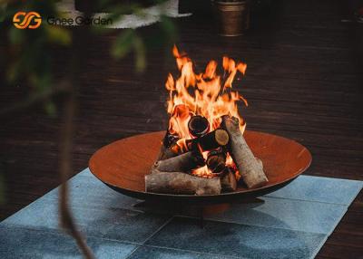 China Brazier Backyard Patio Firepit Wood Burning Garden Corten Steel Outdoor Fire Pit for sale
