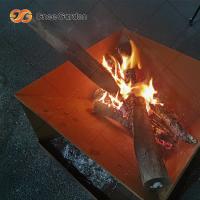 China Wood Burning Corten Steel Metal Garden Fire Pit & BBQ for sale