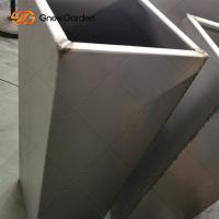China Corten Large Outdoor Metal Decorative Planter Rectangular Metal Wall Planter for sale