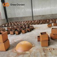 China Corten Large Outdoor Metal Decorative Planter Rectangular Metal Wall Planter for sale