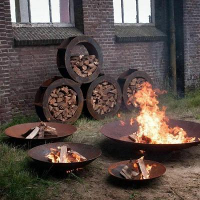 China Patio Steel Metal Wood Burning Fire Pit for Garden for sale