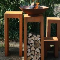 China Home Metal Corten Steel Fire Pit For Outdoor Garden for sale