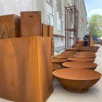 China Home Metal Corten Steel Fire Pit For Outdoor Garden for sale