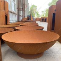 China Home Metal Corten Steel Fire Pit For Outdoor Garden for sale