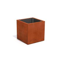 China Outdoor Metal Weathering Steel Rectangular Flower Pot / Flower Planter for sale