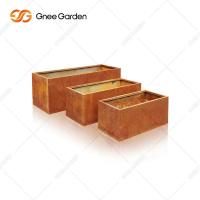 China Powder Coated Vertical Metal Wall Hanging Planter Box Flower Pot for sale