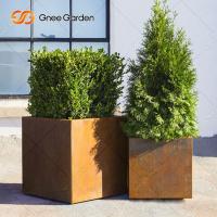 China Powder Coated Vertical Metal Wall Hanging Planter Box Flower Pot for sale