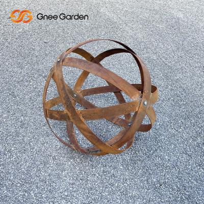 China Laser Cut Garden Outdoor Corten Steel Room Divider Screen Partitions for sale