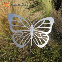 China Garden Art Landscape Corten Steel Ornaments Laser Cut Metal Animal Pattern Decorations for sale
