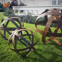 China Garden Landscape Metal Decoration Ornaments Corten Steel Decoration For Homeyard for sale