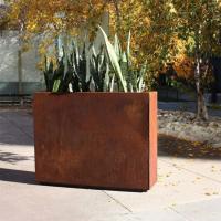 China Laser Cut Rust Finish Corten Steel Planter for sale