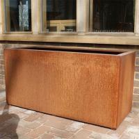 China Laser Cut Rust Finish Corten Steel Planter for sale