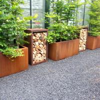 China Metal Series Planter Weathering Steel Planter Box Corten Steel Planter Pot for sale