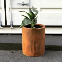 China 2.0-10mm Rusty Metal Planter Boxes Garden Decoration Corten Steel Plant Pots for sale