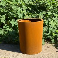 China 2.0-10mm Rusty Metal Planter Boxes Garden Decoration Corten Steel Plant Pots for sale